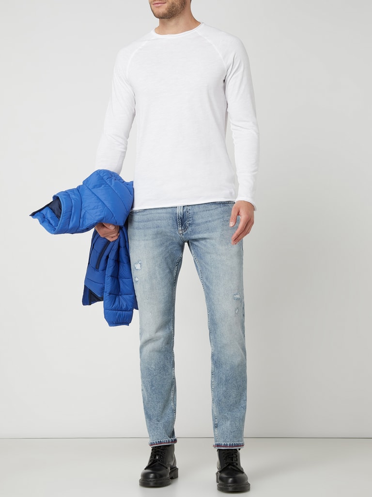 Montego Longsleeve aus Slub Jersey (weiss) online kaufen