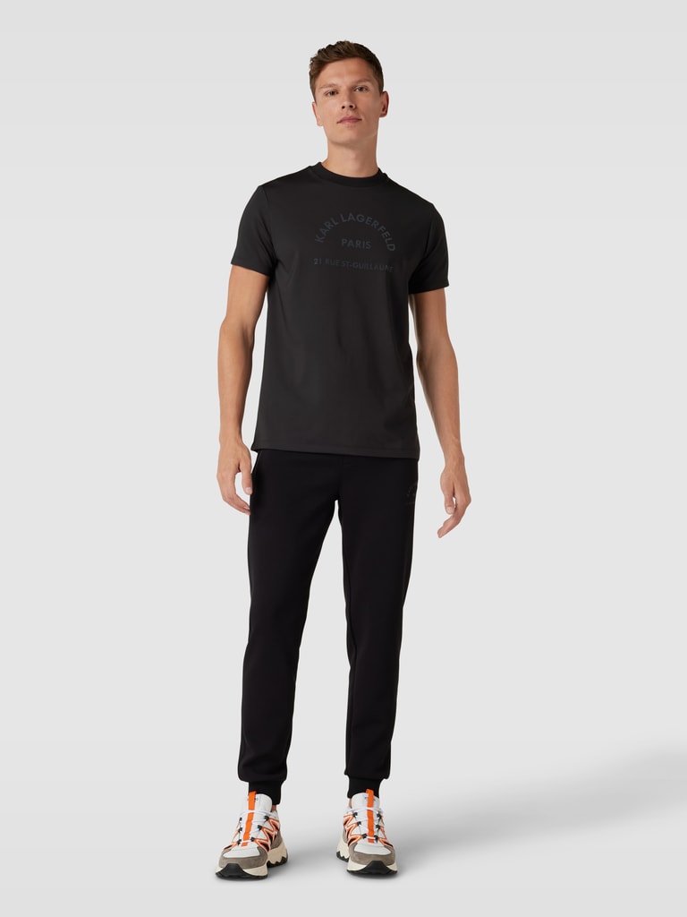 Karl Lagerfeld T-Shirt mit Label-Print (black) online kaufen