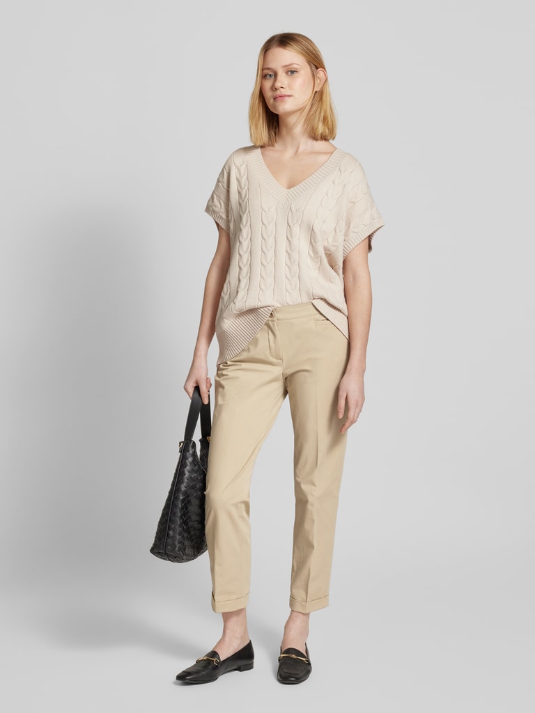 Raffaello Rossi Regular Fit Stoffhose mit verkürztem Schnitt (hellbraun ...