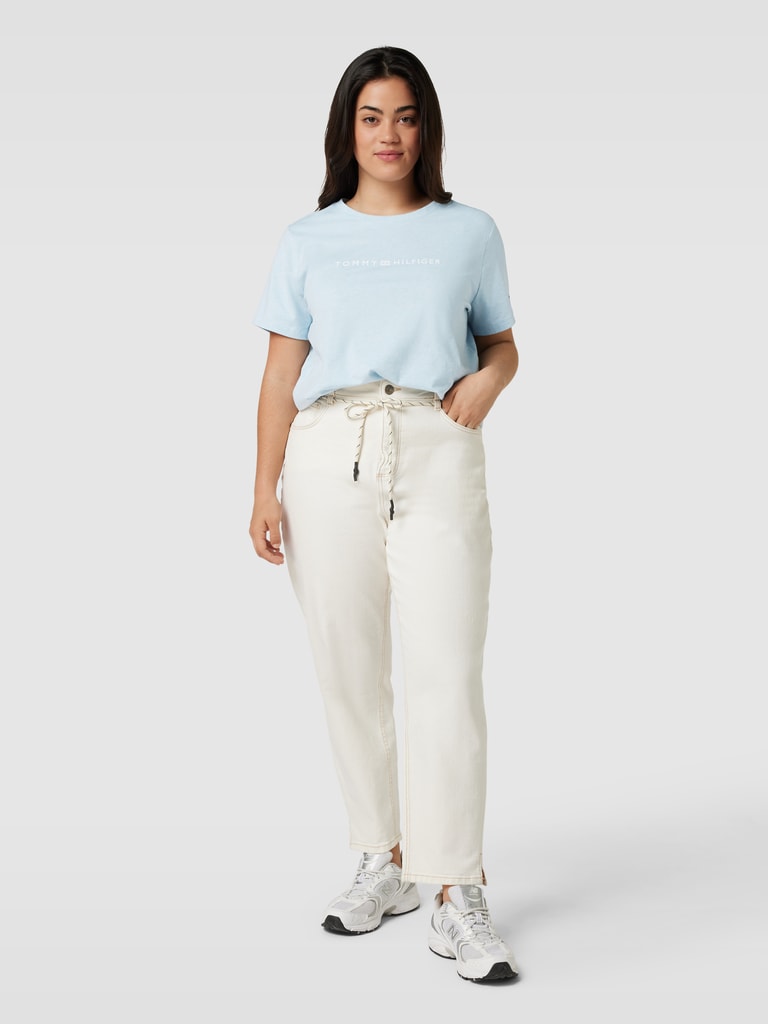 Tommy Hilfiger Curve PLUS SIZE T-Shirt mit Label-Print Modell 'FROSTED ...