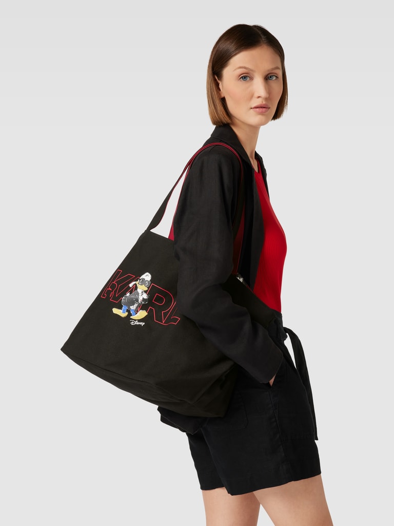 Karl Lagerfeld Shopper mit Label-Print Modell 'reversible' (black ...