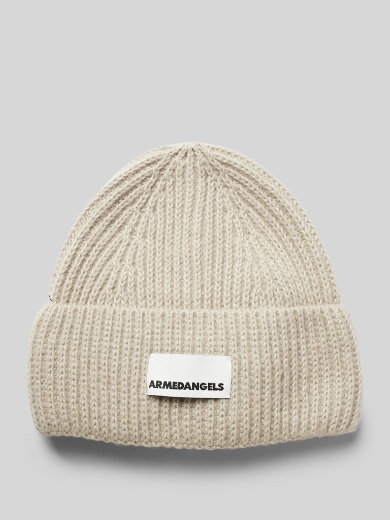 Armedangels Beanie mit Label-Patch Modell 'Kayaas' (beige) online kaufen