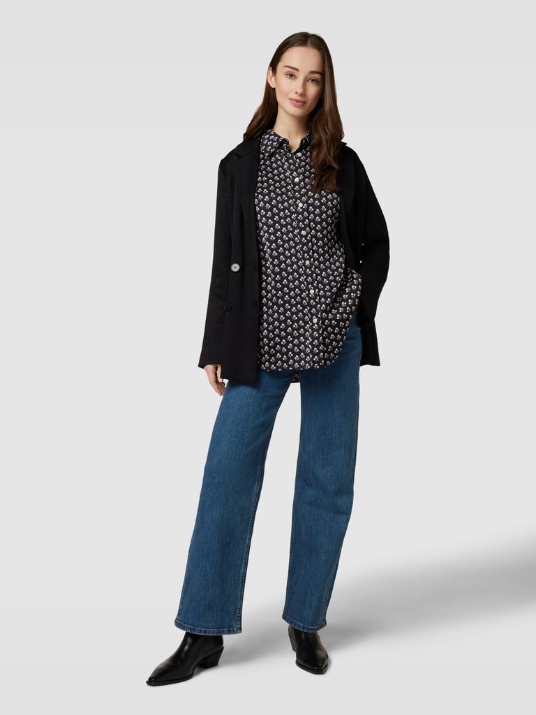 Part Two Bluse mit Allover-Muster Modell 'Sarina' (marineblau) online ...