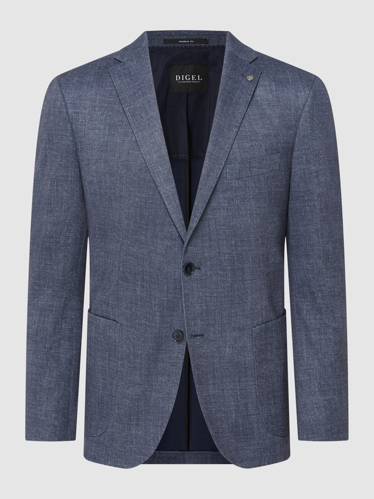 DIGEL Modern Fit 2-Knopf-Sakko aus Jersey Modell 'Edward' (marineblau ...
