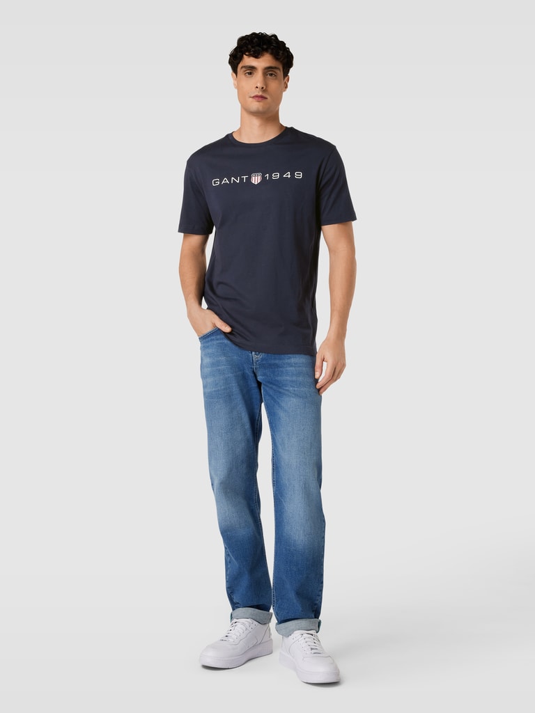 Gant T-Shirt mit Label-Print (marine) online kaufen