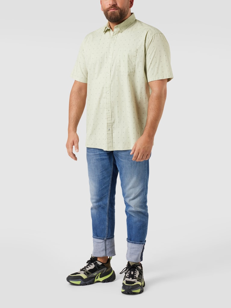 S.Oliver Plus PLUS SIZE vrijetijdsoverhemd met all-over motief in ...