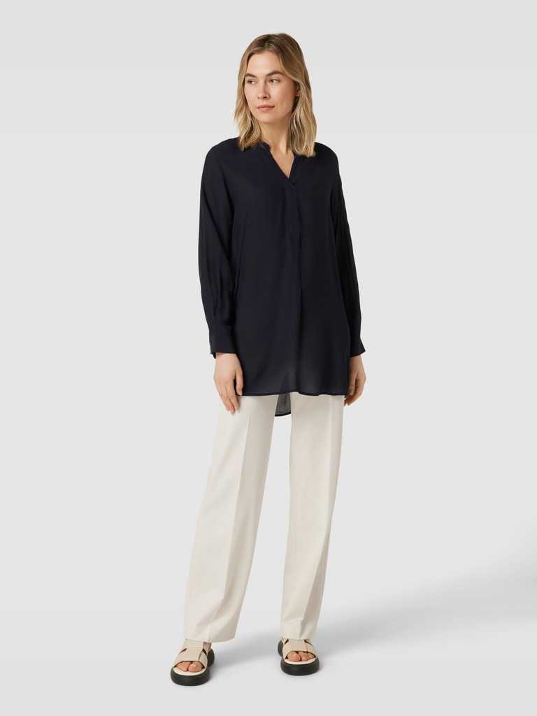 OPUS Bluse mit Tunikakragen Modell 'Facura' (marine) online kaufen