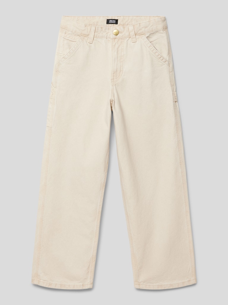 Jack & Jones Chino met siernaden, model 'ALEX' in zand online kopen | P&C
