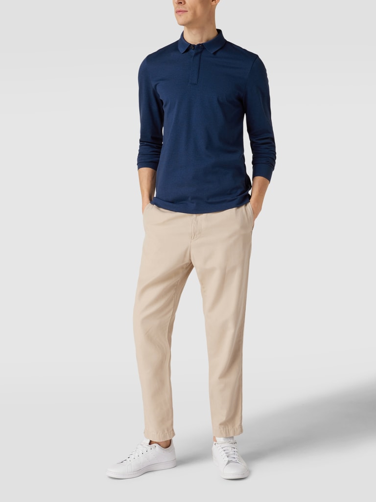 BOSS Poloshirt mit kurzer Knopfleiste (dunkelblau) online kaufen