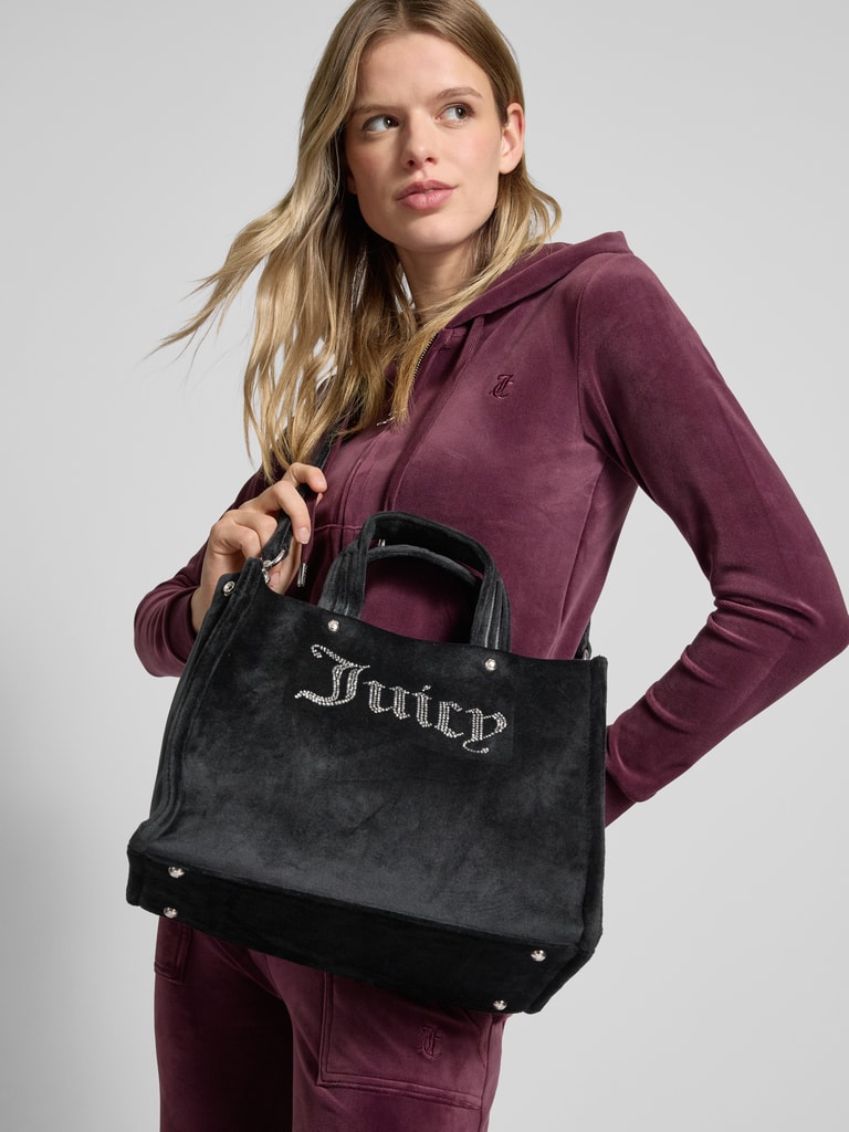 Juicy Couture Handtas met strass-steentjes, model 'KIMBERLY' in zwart ...