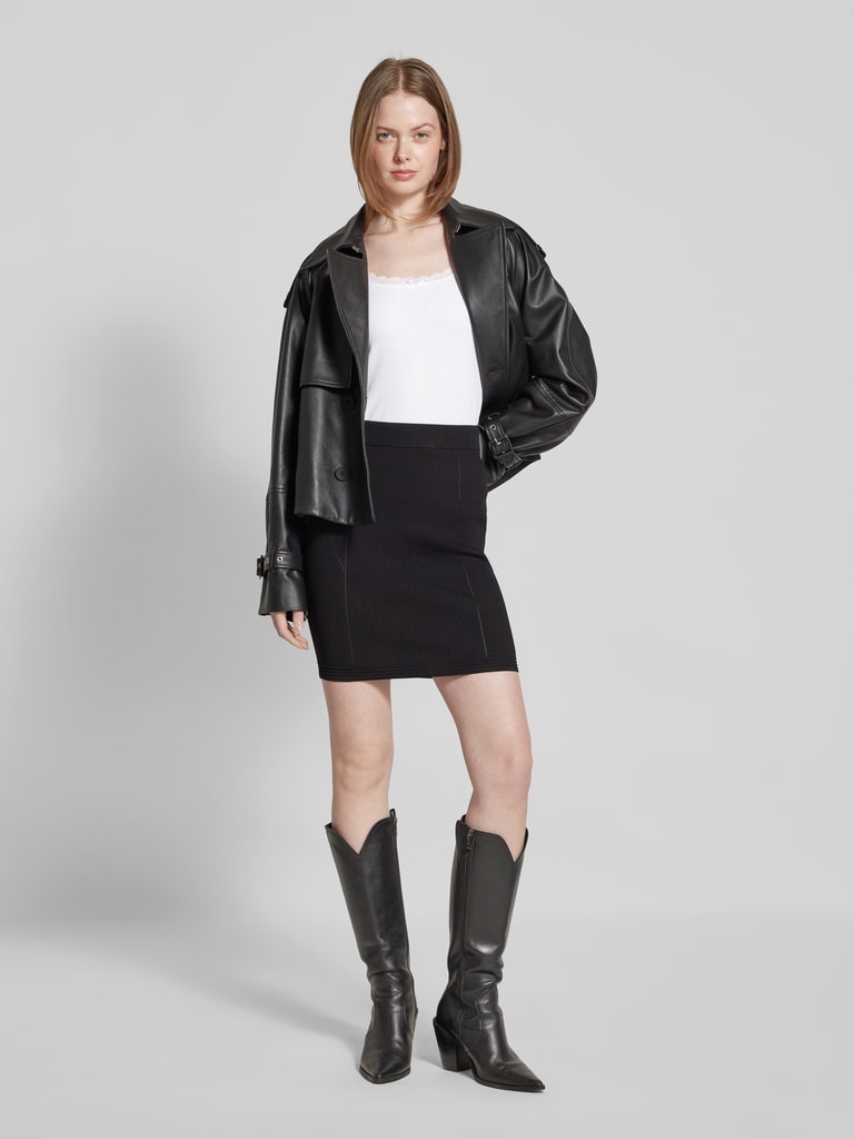 Guess T-Shirt mit Schleifen-Detail Modell 'LIA' (offwhite) online kaufen