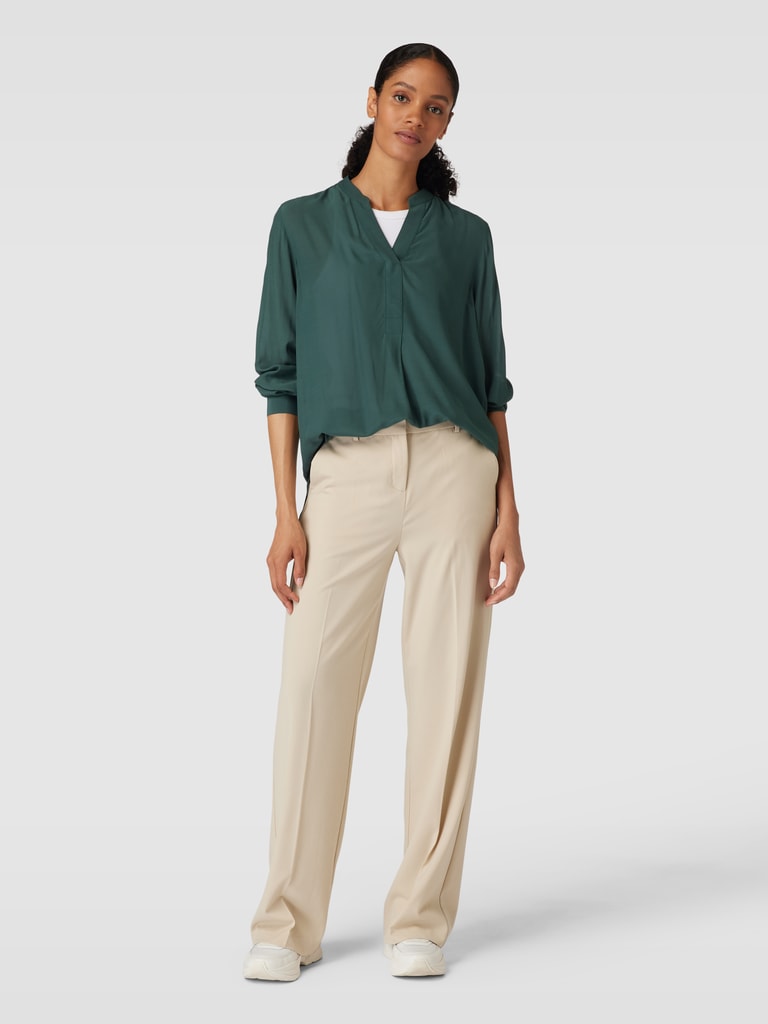 OPUS Bluse mit Serafino-Ausschnitt Modell 'Facura' (bottle) online kaufen