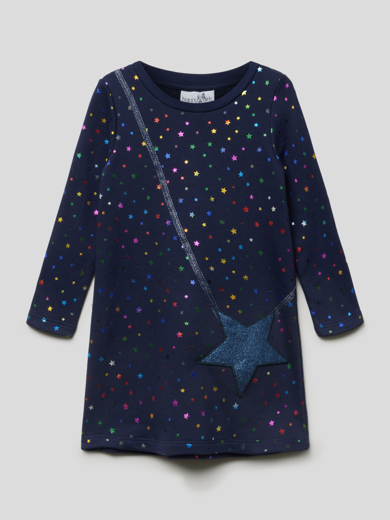 Happy Girls Sweatkleid mit Allover-Muster (marine) online kaufen