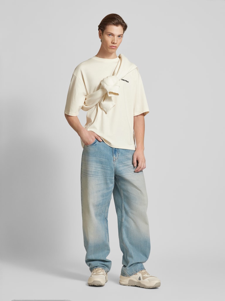REVIEW Jeans mit 5-Pocket-Design (blau) online kaufen