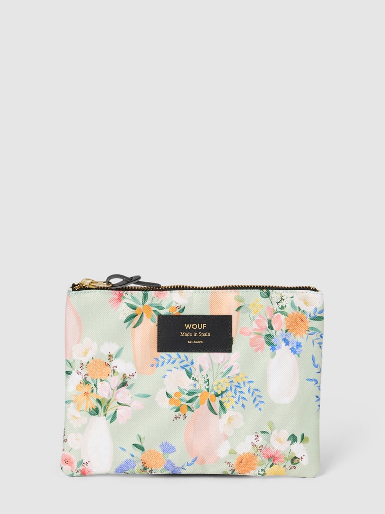 WOUF Make-uptasje met all-over motief, model 'Aïda' in mintgroen online ...