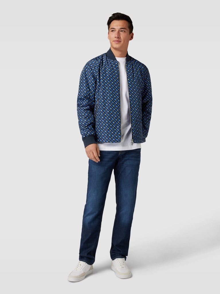 Kup online BOSS Bluzon ze wzorem z logo na całej powierzchni model ...