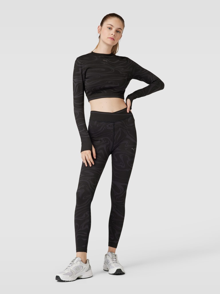 PUMA PERFORMANCE Crop Top mit Label-Detail (black) online kaufen
