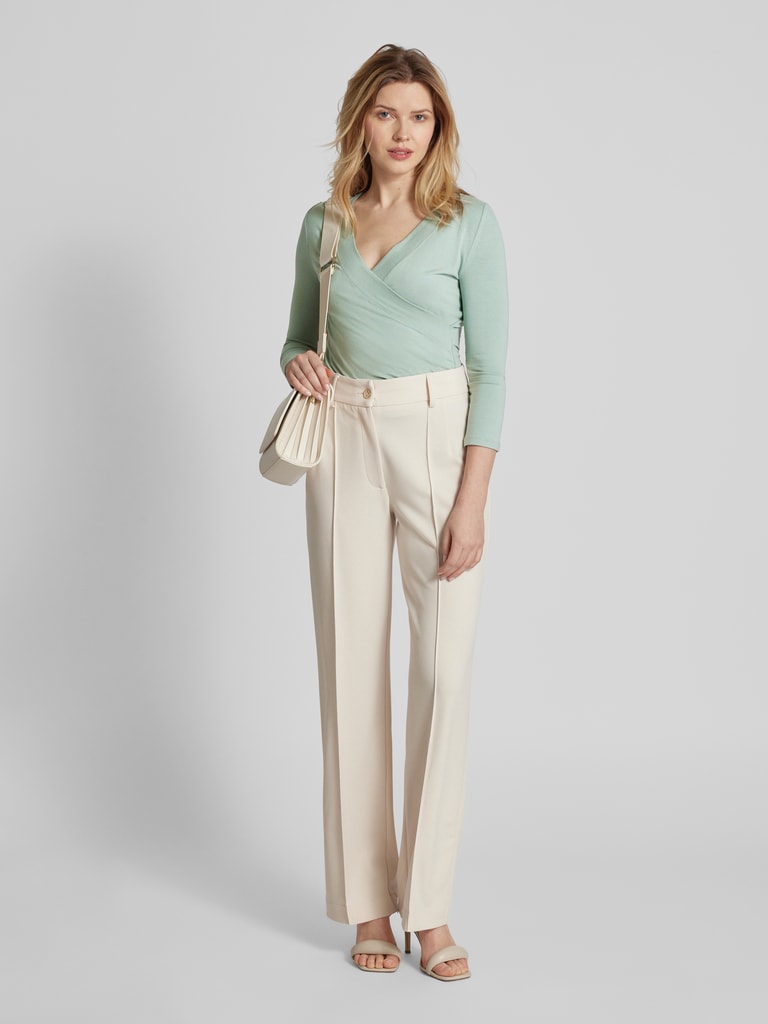 Lauren Ralph Lauren Shirt met lange mouwen in wikkellook, model 'ALAYJA ...