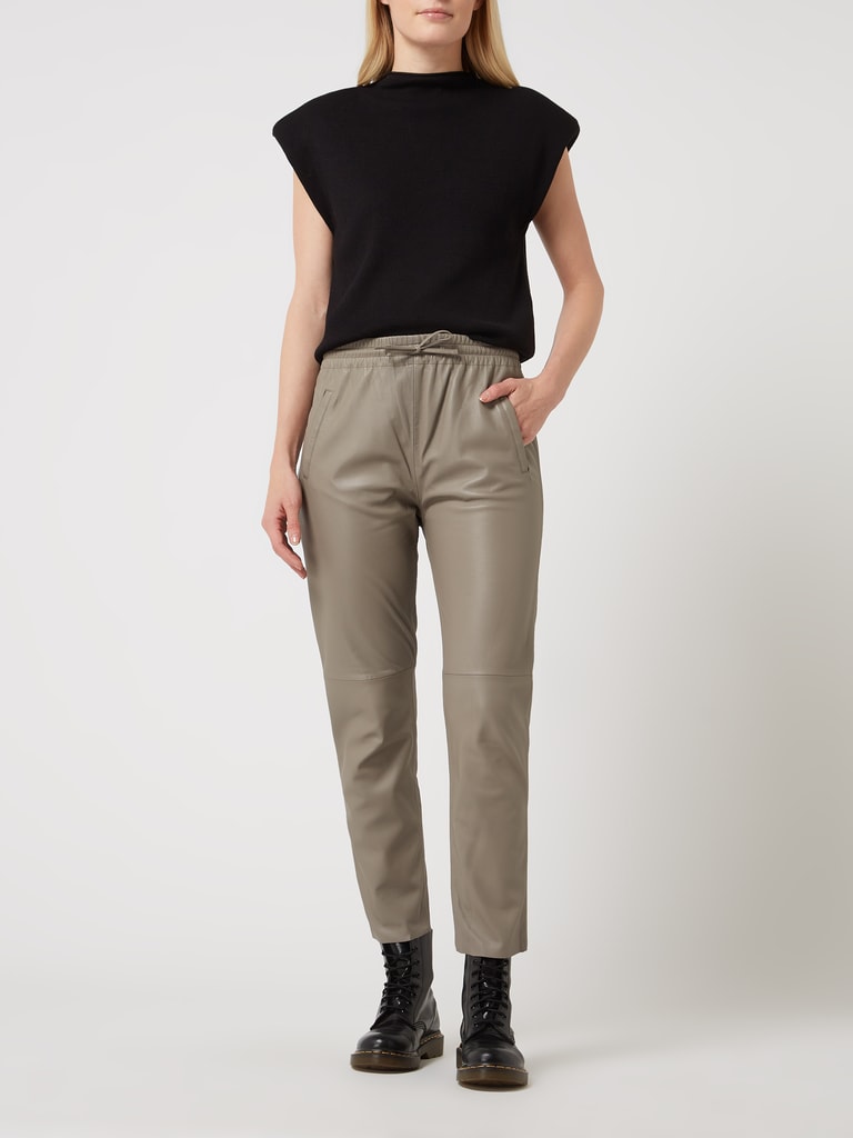OAKWOOD Schlupfhose aus Schafsleder (taupe) online kaufen