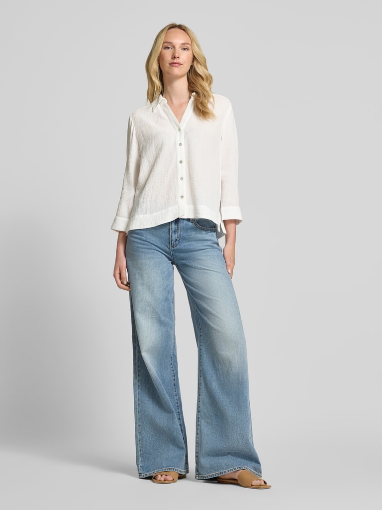 OPUS Regular fit overhemdblouse met platte kraag, model 'Fratea' in ...
