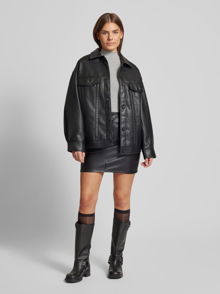 EDITED Minirock in Leder-Optik Modell 'Fibi' (black) online kaufen