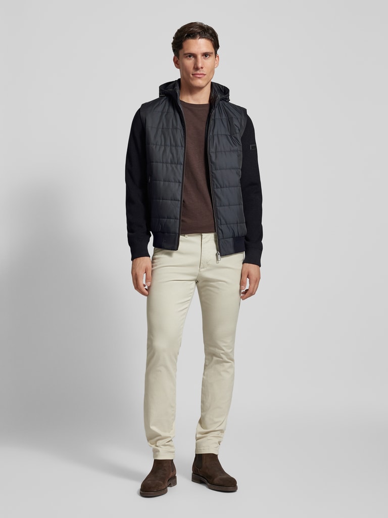 bugatti Strickjacke mit Reißverschlusstaschen (marine) online kaufen