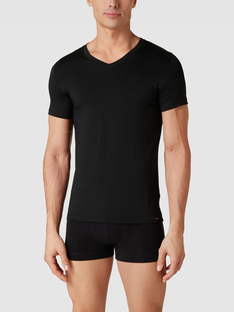 HOM T-Shirt mit V-Ausschnitt (black) online kaufen