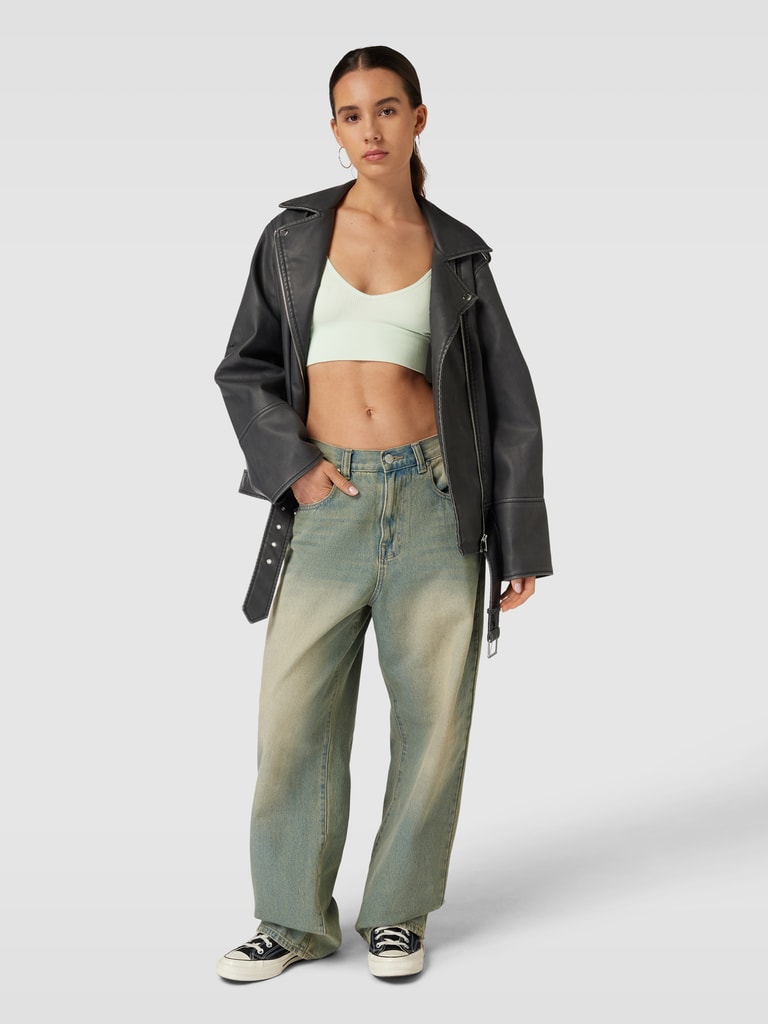 Only Crop Top mit Rippenstruktur Modell 'VICKY' (mint) online kaufen