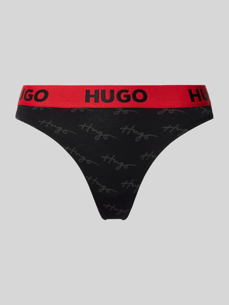 HUGO String met elastische band met label in zwart online kopen | P&C