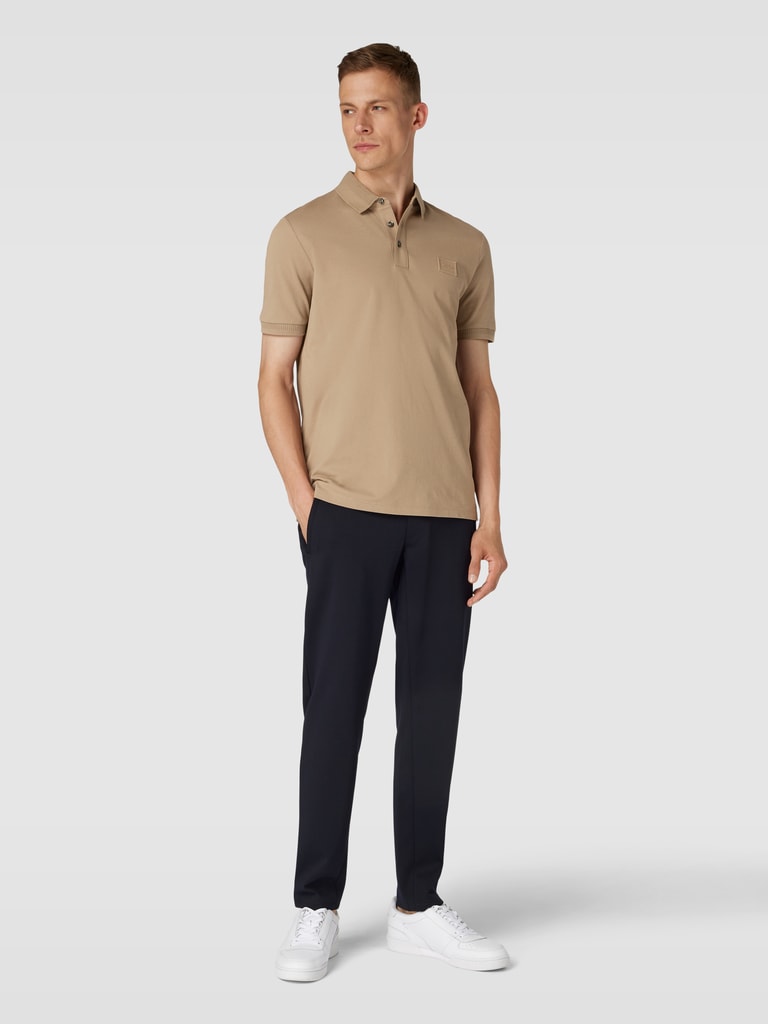 HUGO Poloshirt mit Label-Patch Modell 'Dereso' (camel) online kaufen