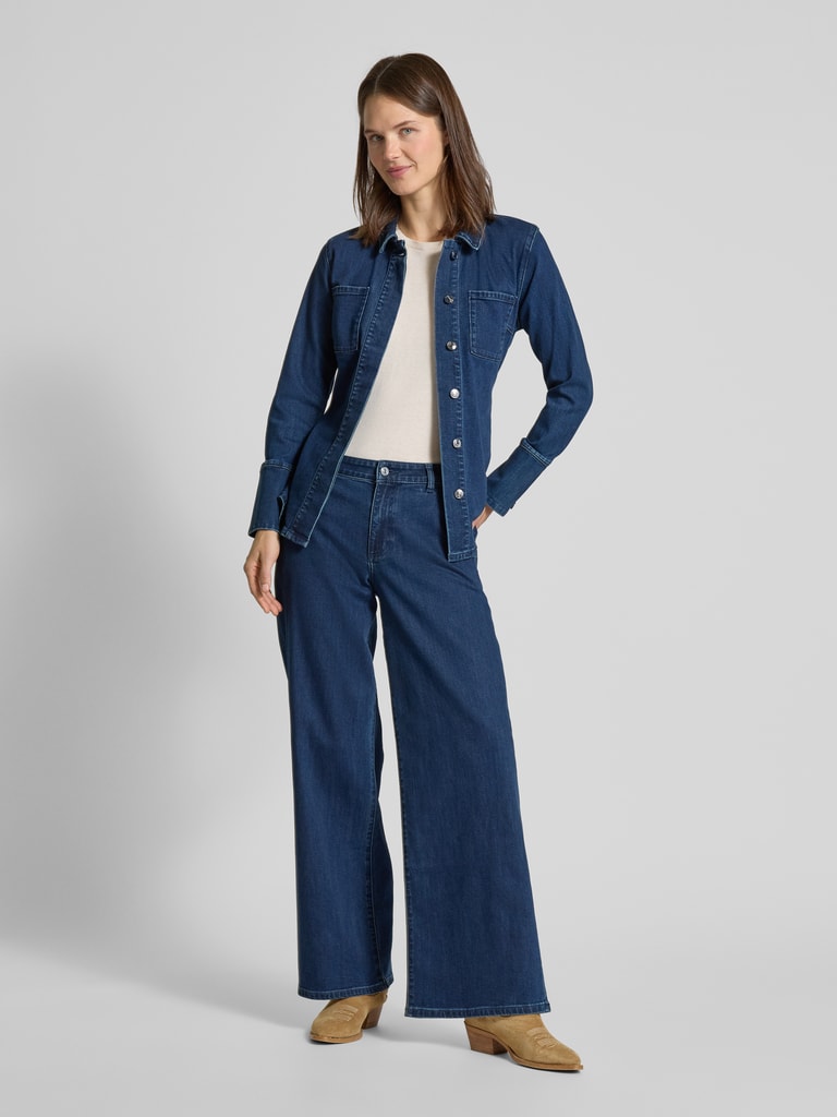 comma Blazer in Denim-Optik (dunkelblau) online kaufen