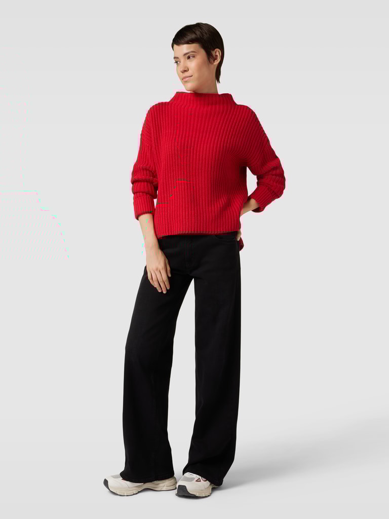 Selected Femme Strickpullover mit Stehkragen Modell 'SELMA' (rot ...