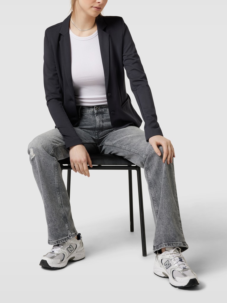 Only Blazer mit Label-Details Modell 'Poptrash' (marine) online kaufen