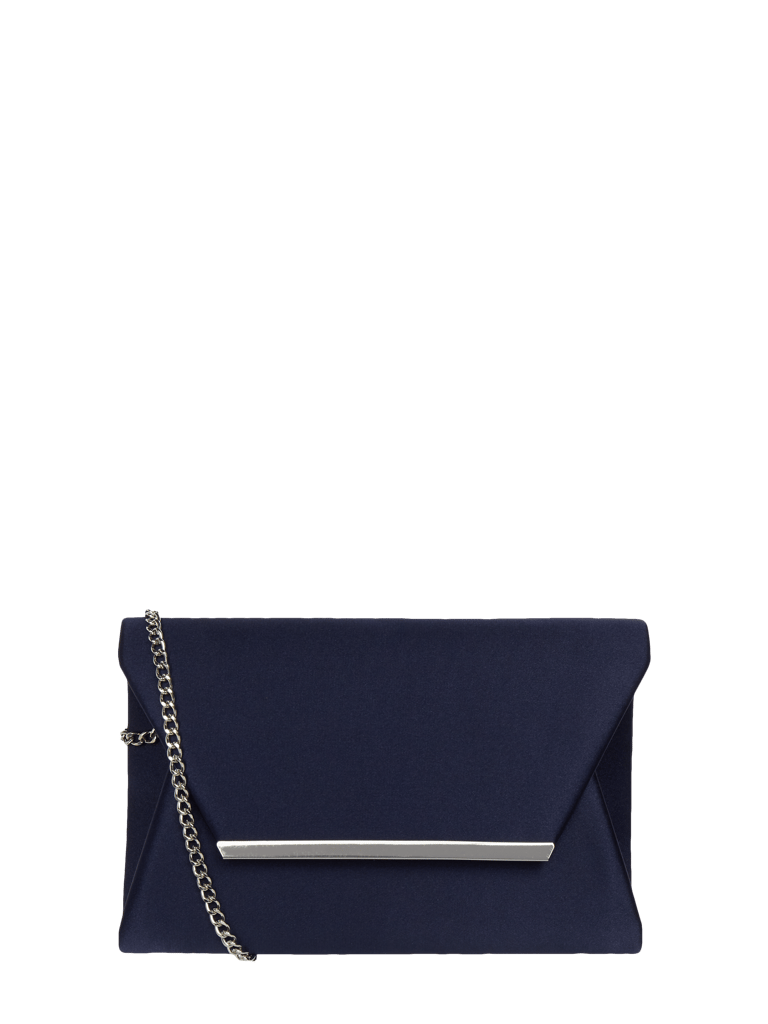 Jake*s Cocktail Pochette aus Satin (marineblau meliert) online kaufen