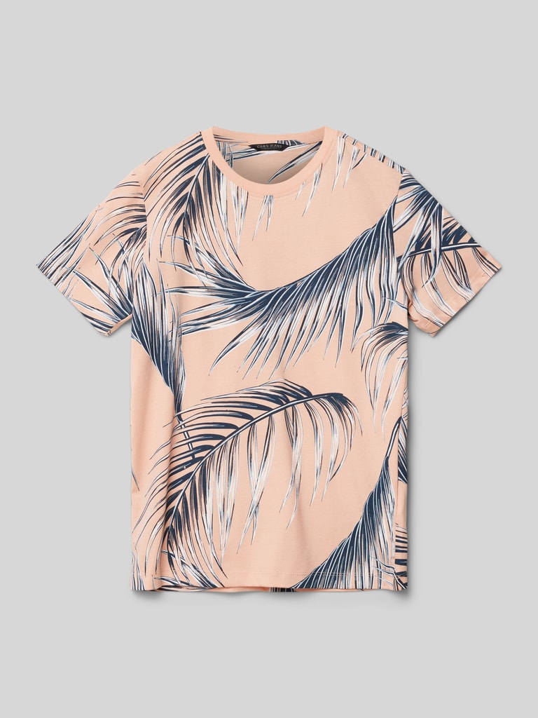 CARS JEANS T-Shirt mit Allover-Print Modell 'Torro' (apricot) online kaufen