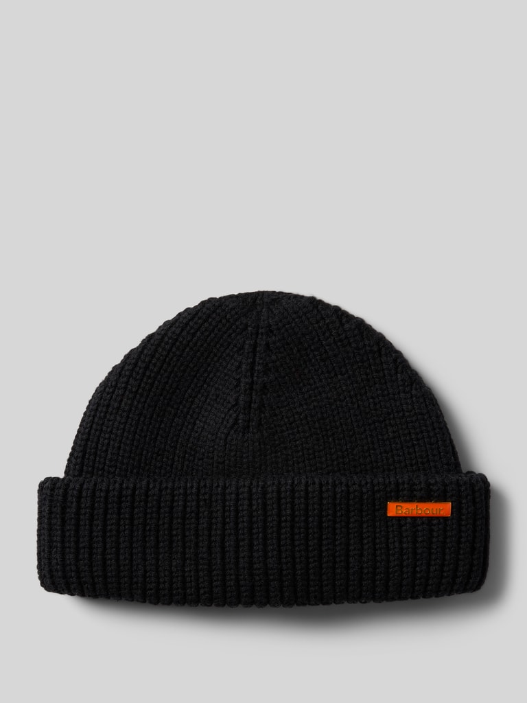 Barbour Beanie met wol, model 'MOSELY' in zwart online kopen | P&C