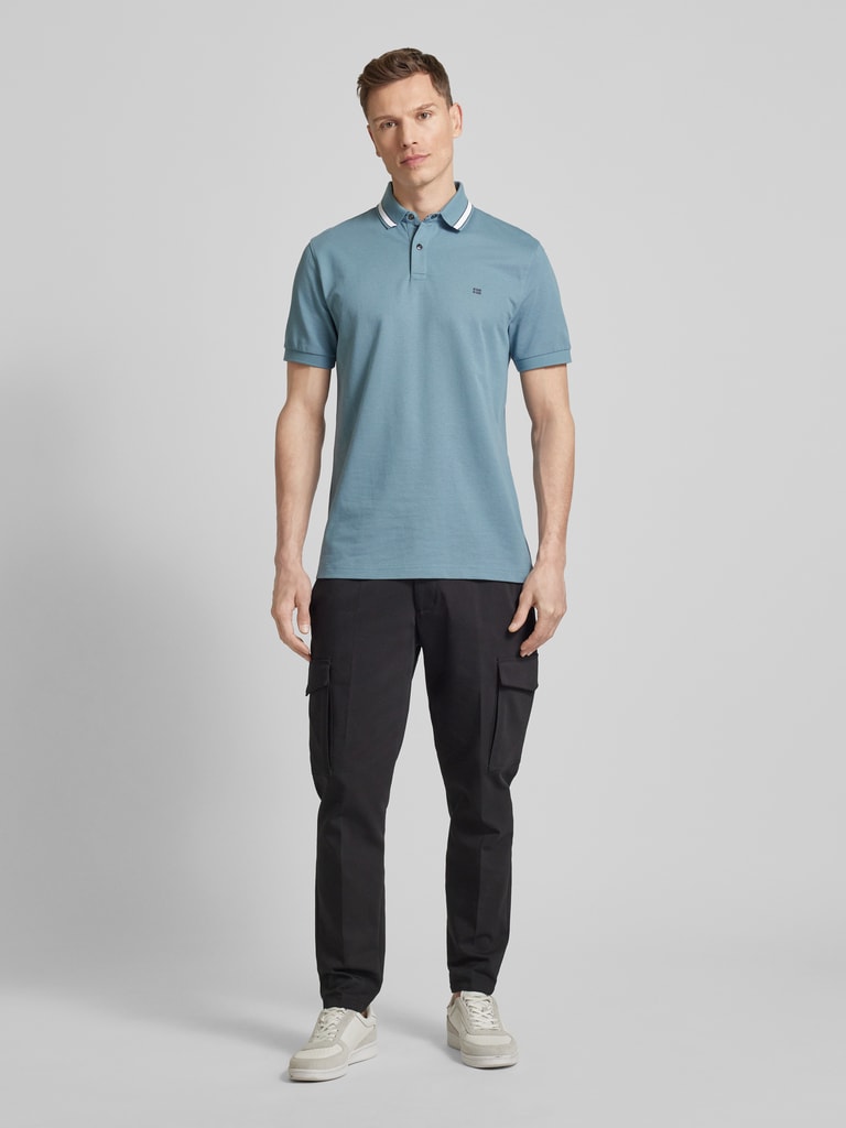 Christian Berg Men Regular Fit Poloshirt mit Logo-Print (metallic ...