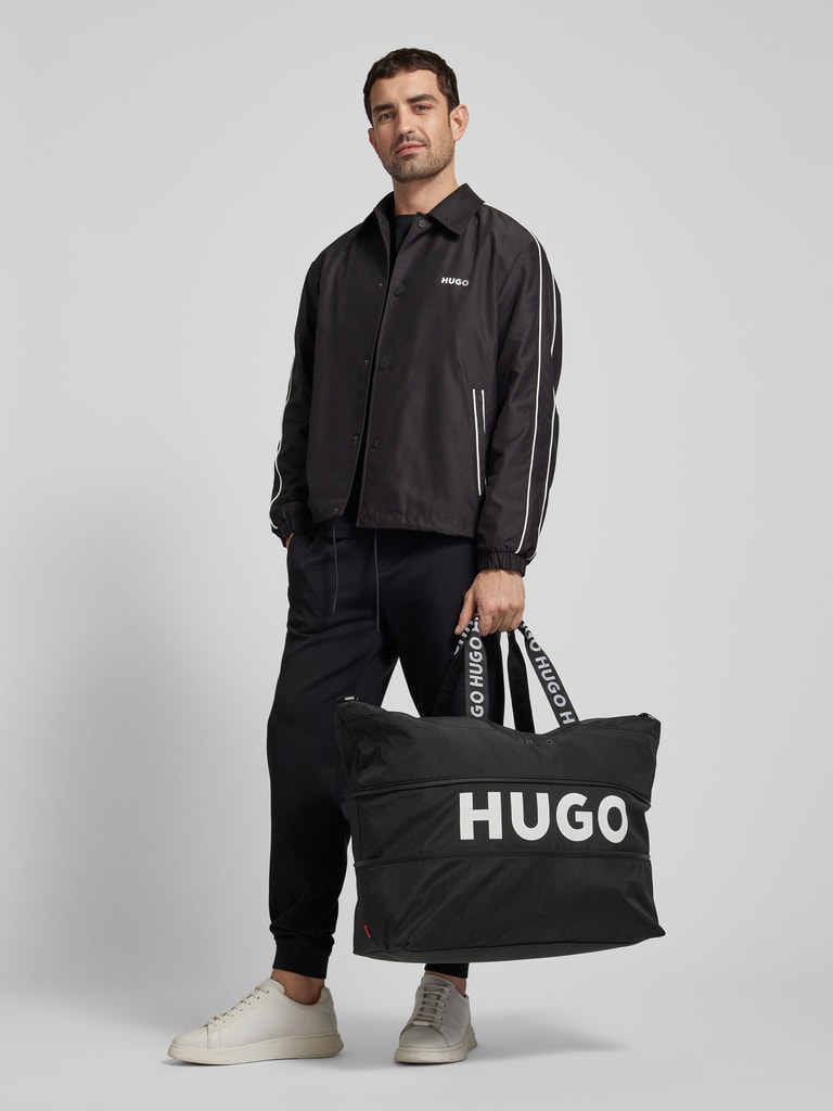 Kup online HUGO Torba shopper w jednolitym kolorze model ‘Luka’ (czarny)