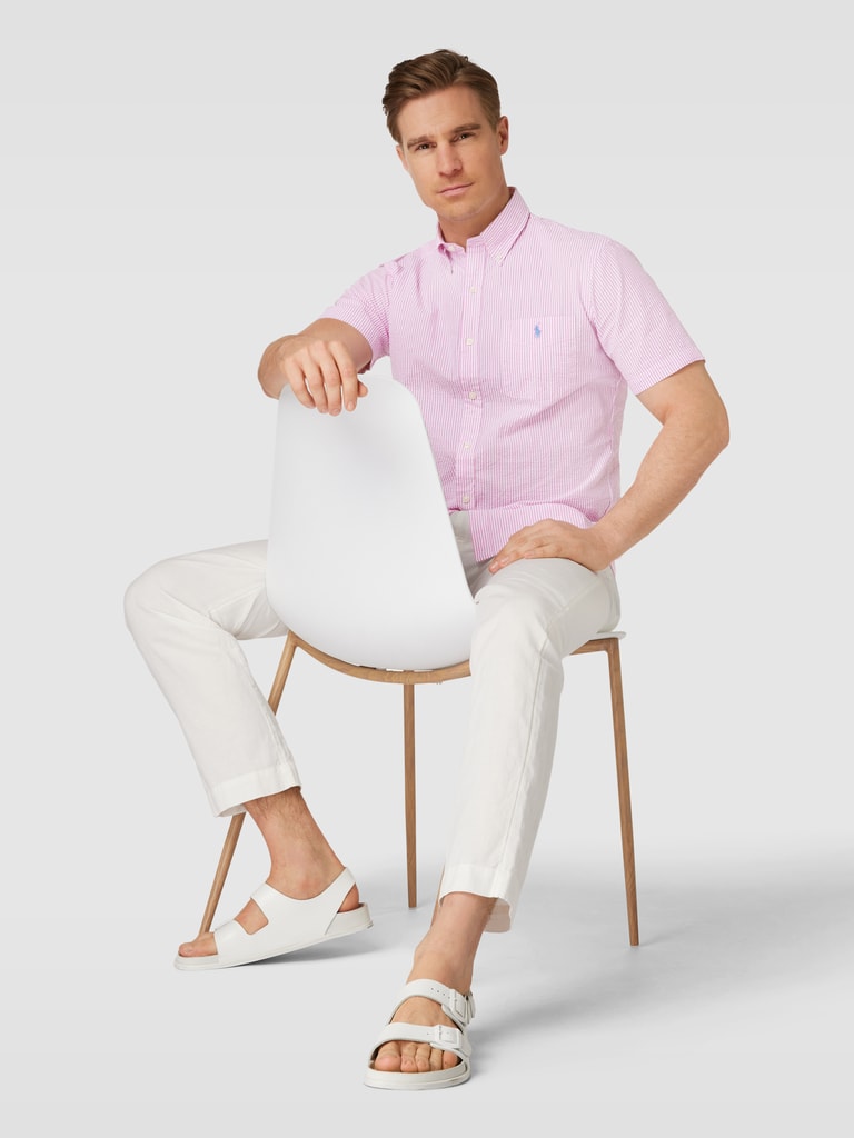 Polo Ralph Lauren Untucked Fit Freizeithemd mit Streifenmuster (rose ...