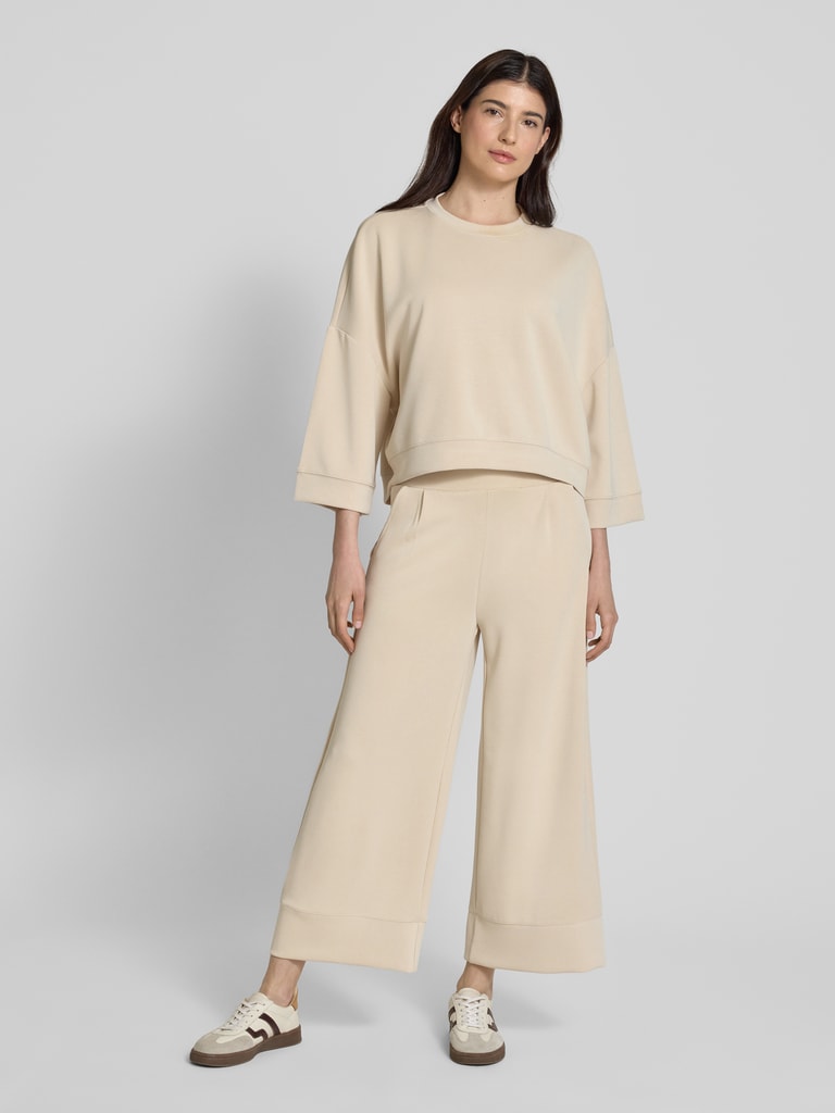 Rich & Royal Oversized Sweatshirt mit gerippten Abschlüssen (sand ...