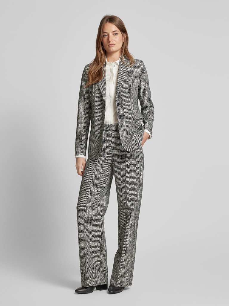 COMMA Stoffen broek met Franse steekzakken in zwart online kopen | P&C