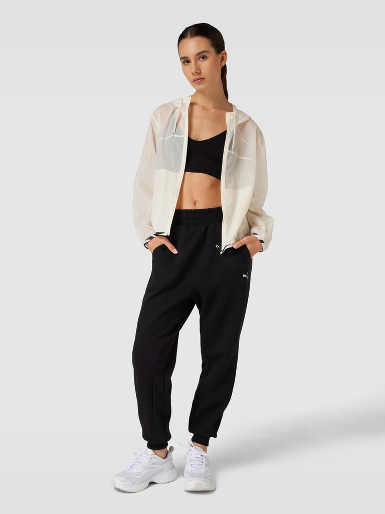 PUMA Performance Sweatpants in unifarbenem Design mit elastischem Bund ...