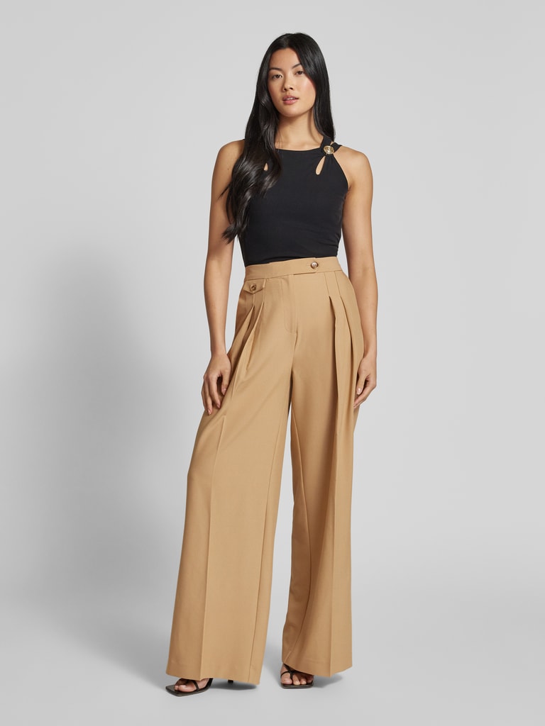 Guess Crop Top mit Cut Outs Modell 'ZAMA' (black) online kaufen