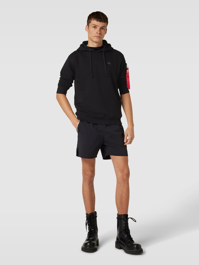 Kup online Alpha Industries Bluza z kapturem i aplikacją logo model ‘X ...