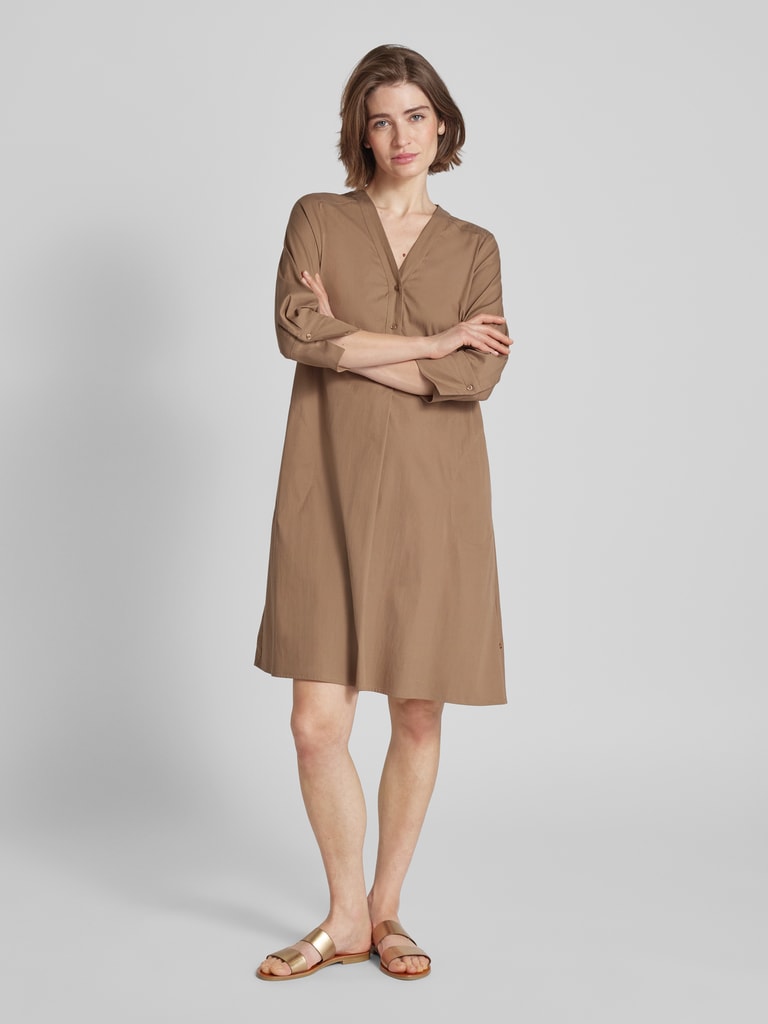 ROBE LÉGÈRE Knielanges Kleid mit Serafino-Ausschnitt (hazel) online kaufen