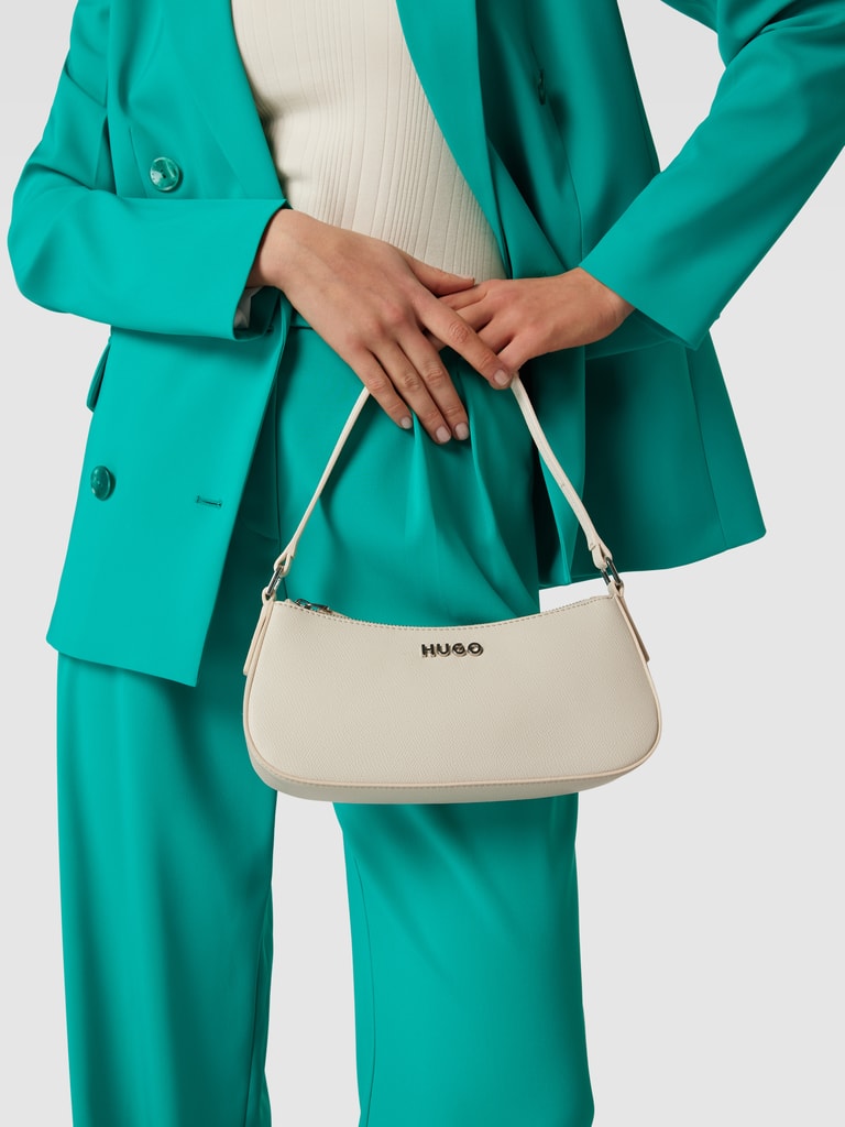 HUGO Handtasche mit Label-Applikation Modell 'CHRIS' (offwhite) online ...