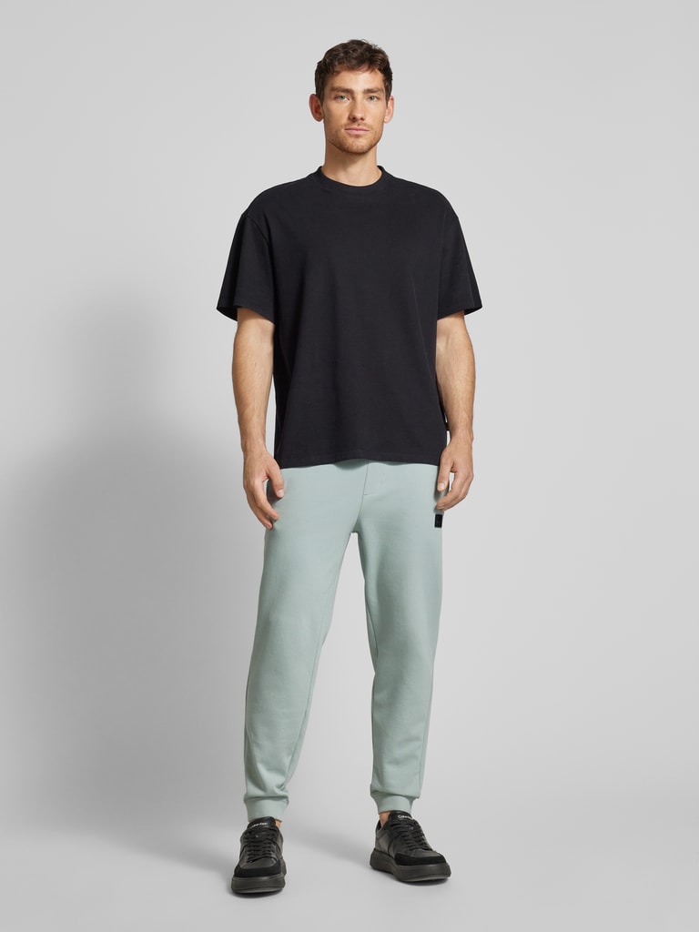 HUGO Sweatpants mit Label-Patch Modell 'Dimacs' (mint) online kaufen