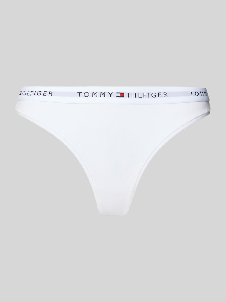 TOMMY HILFIGER String aus Baumwolle (weiss) online kaufen