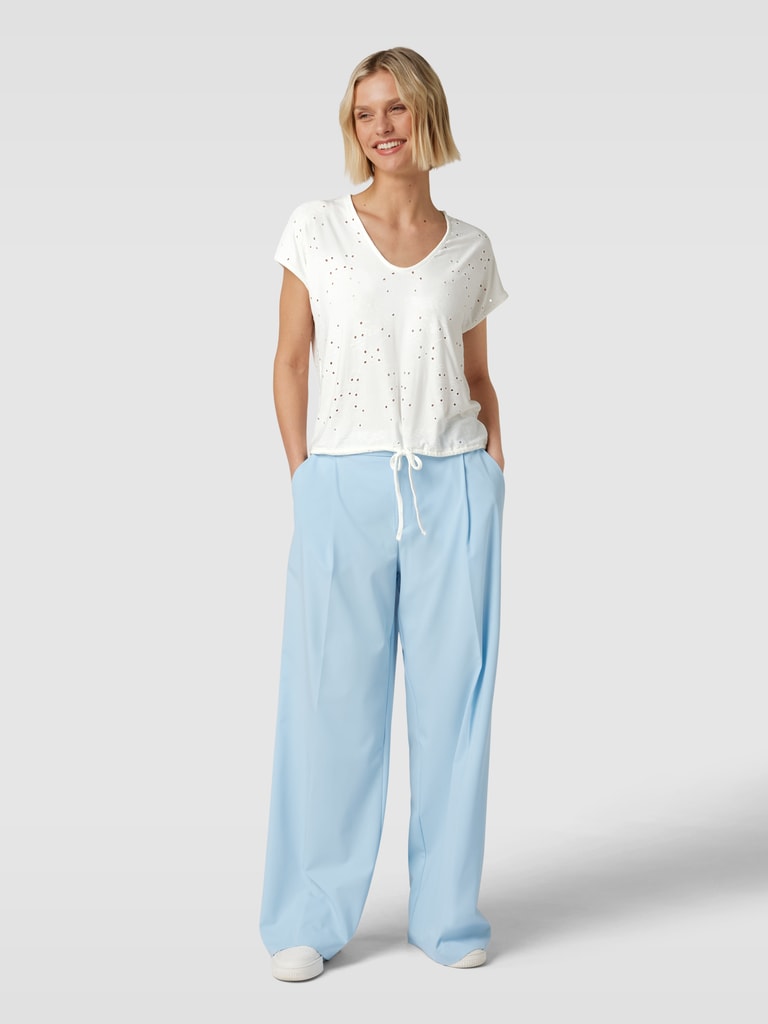 Vero Moda T-Shirt mit Lochstickerei Modell 'CAMIL CAP' (weiss) online ...