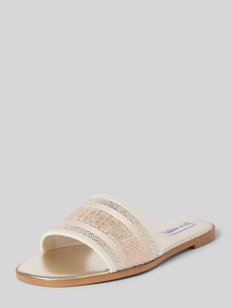 Steve Madden Slippers met statementstitching, model 'KNOX-R' in goud ...